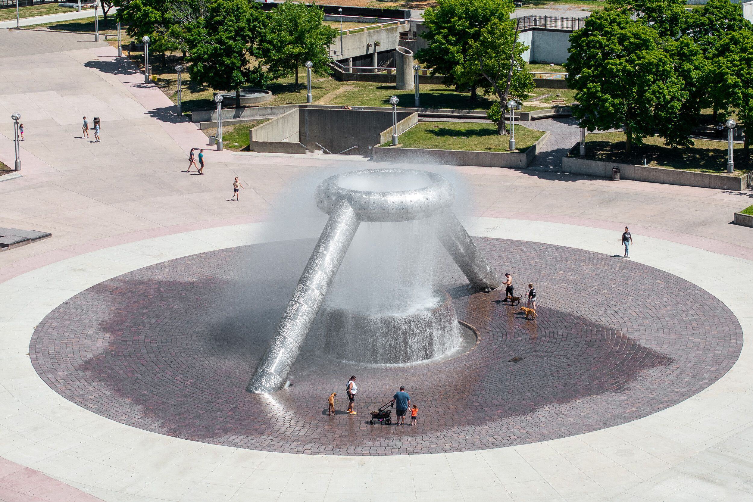 The Dodge Fountain Renovation at Hart Plaza - by Fountain People, Inc.