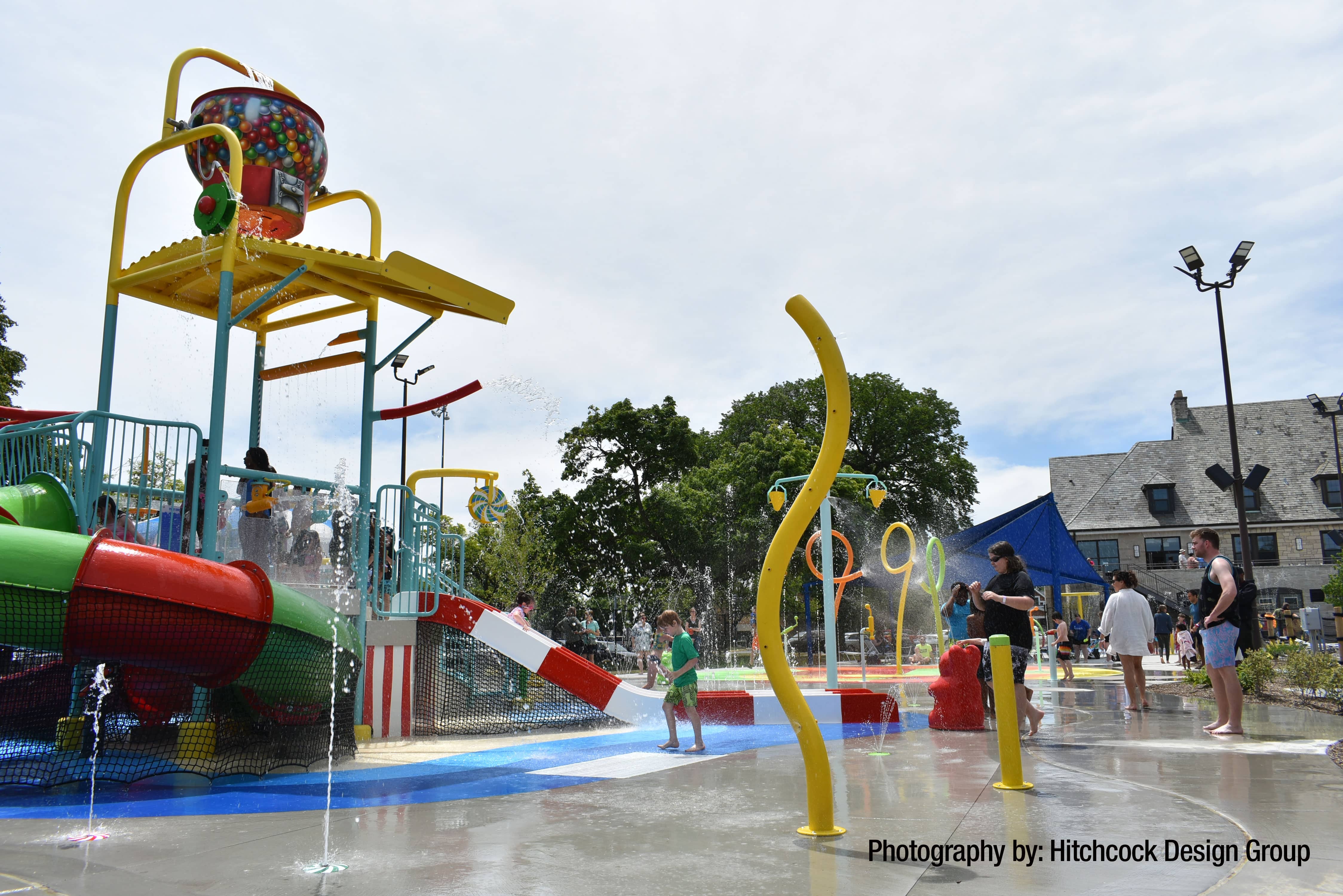 Forest Park Aquatic Center's Interactive Spray Park: A Candyland Oasis