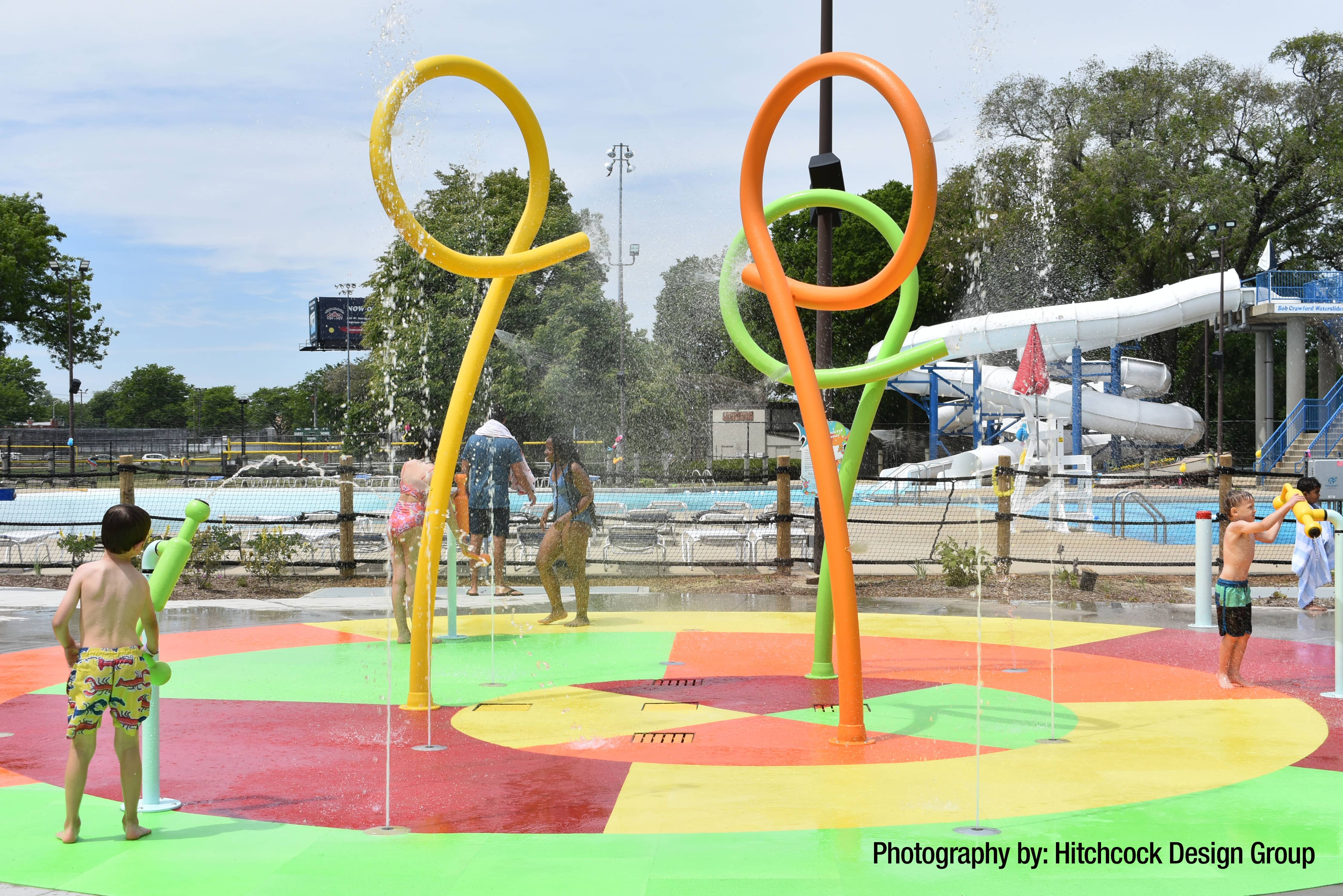 Forest Park Aquatic Center's Interactive Spray Park: A Candyland Oasis